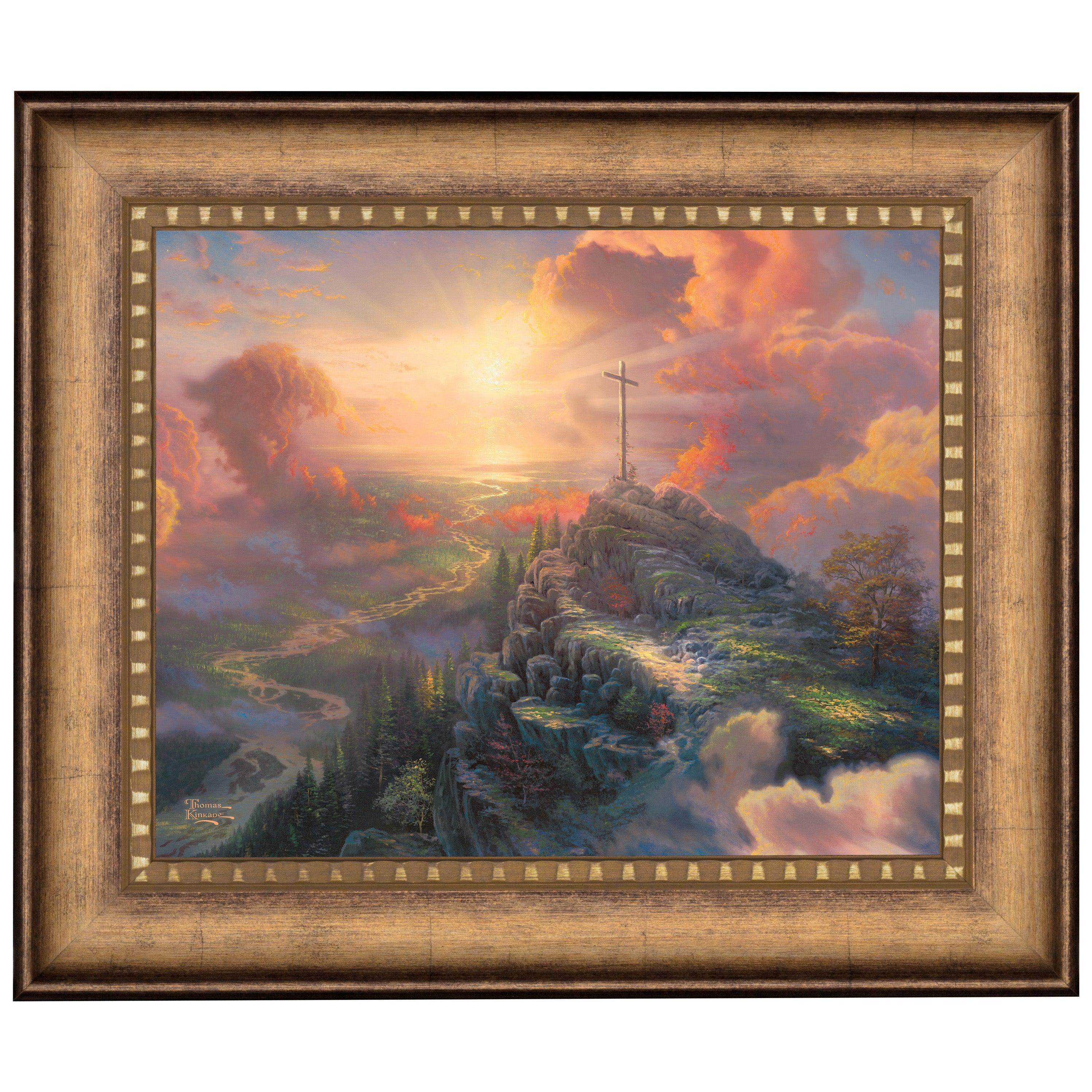 The Cross - 16" x 20" Brushstroke Vignette Brushstroke Vignette From ...