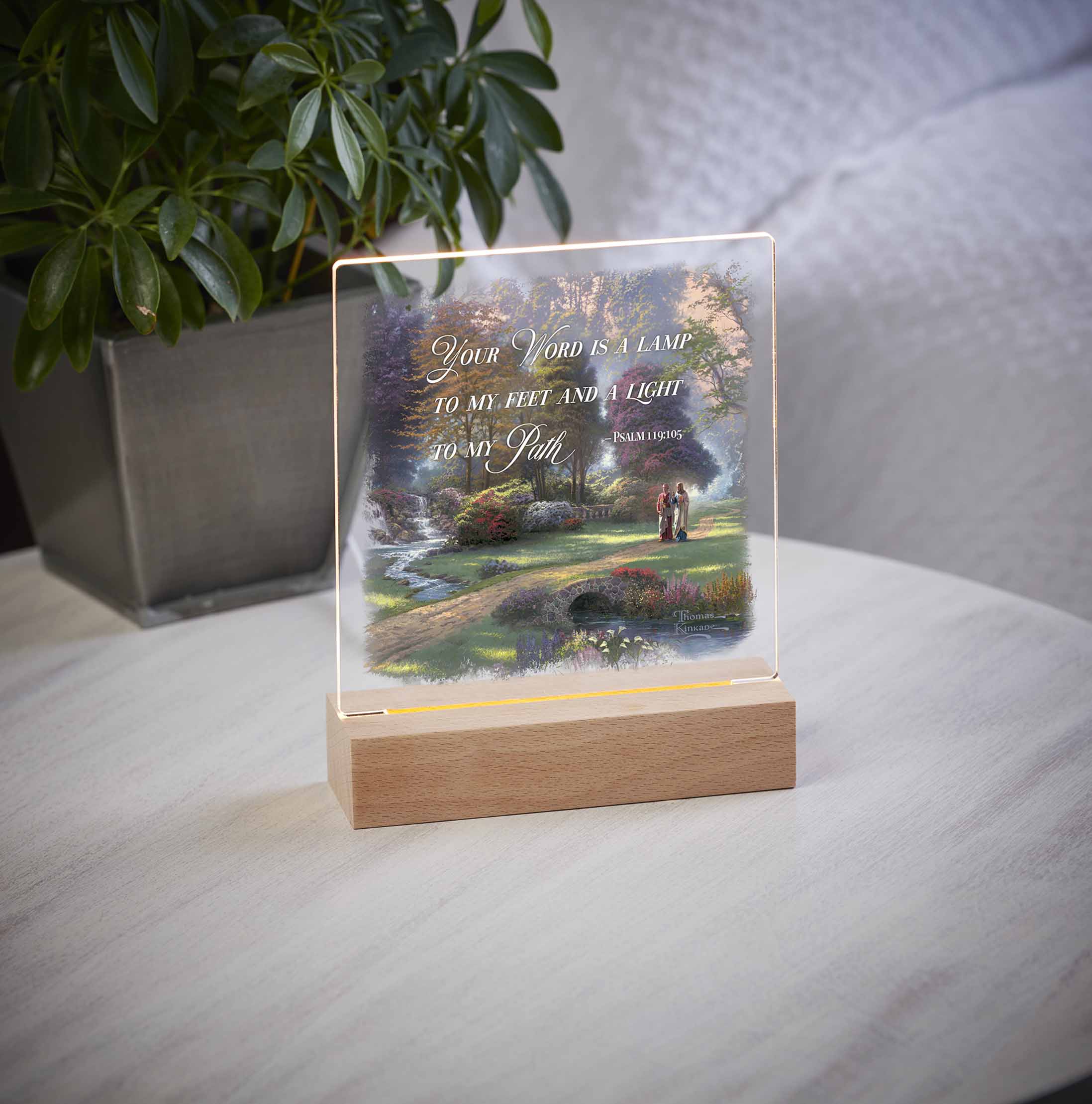 Walk of Faith - Acrylic Night Light Nightlights From Thomas Kinkade Studios
