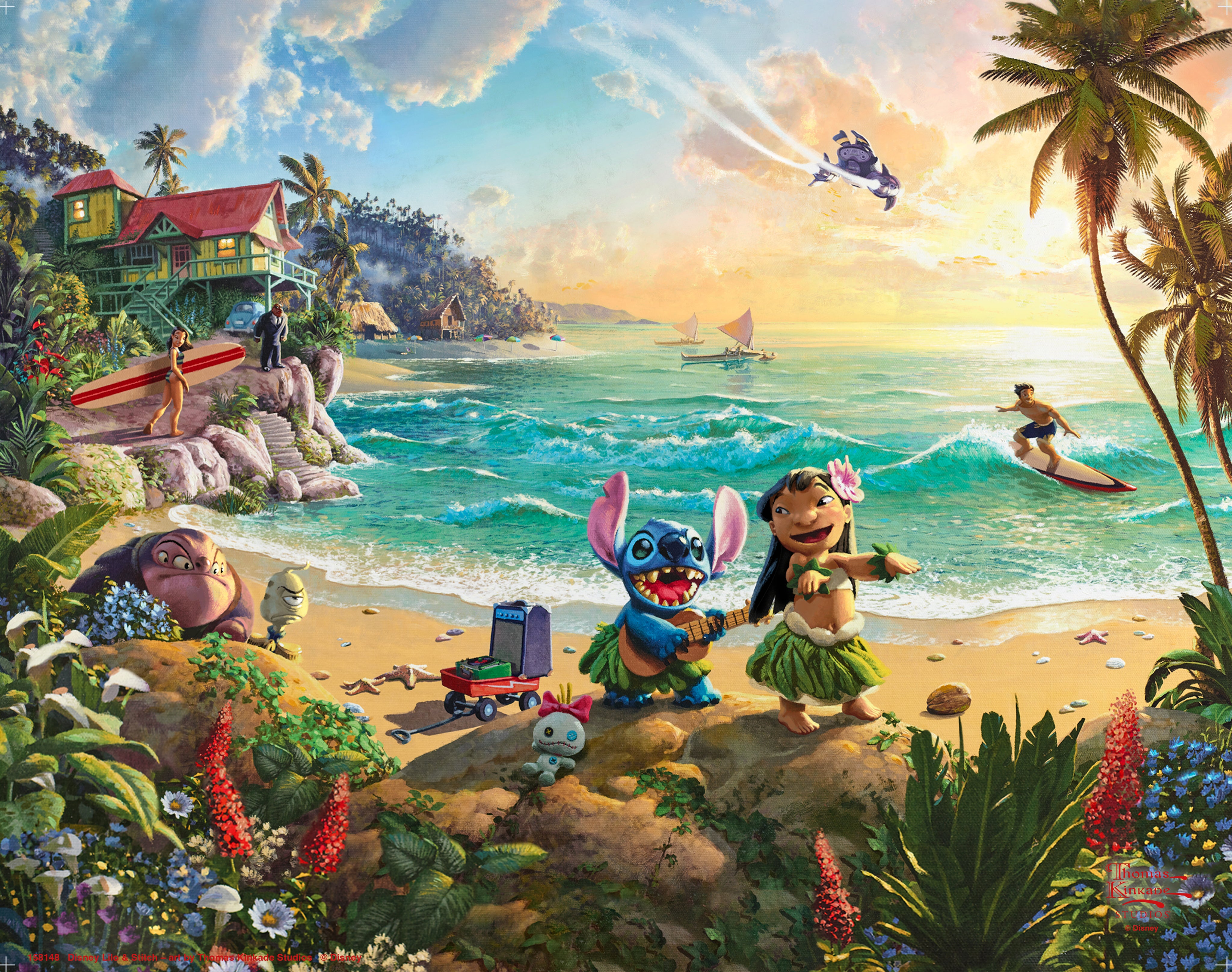 Disney Lilo & Stitch - Art Prints Art Prints From Thomas Kinkade Studios
