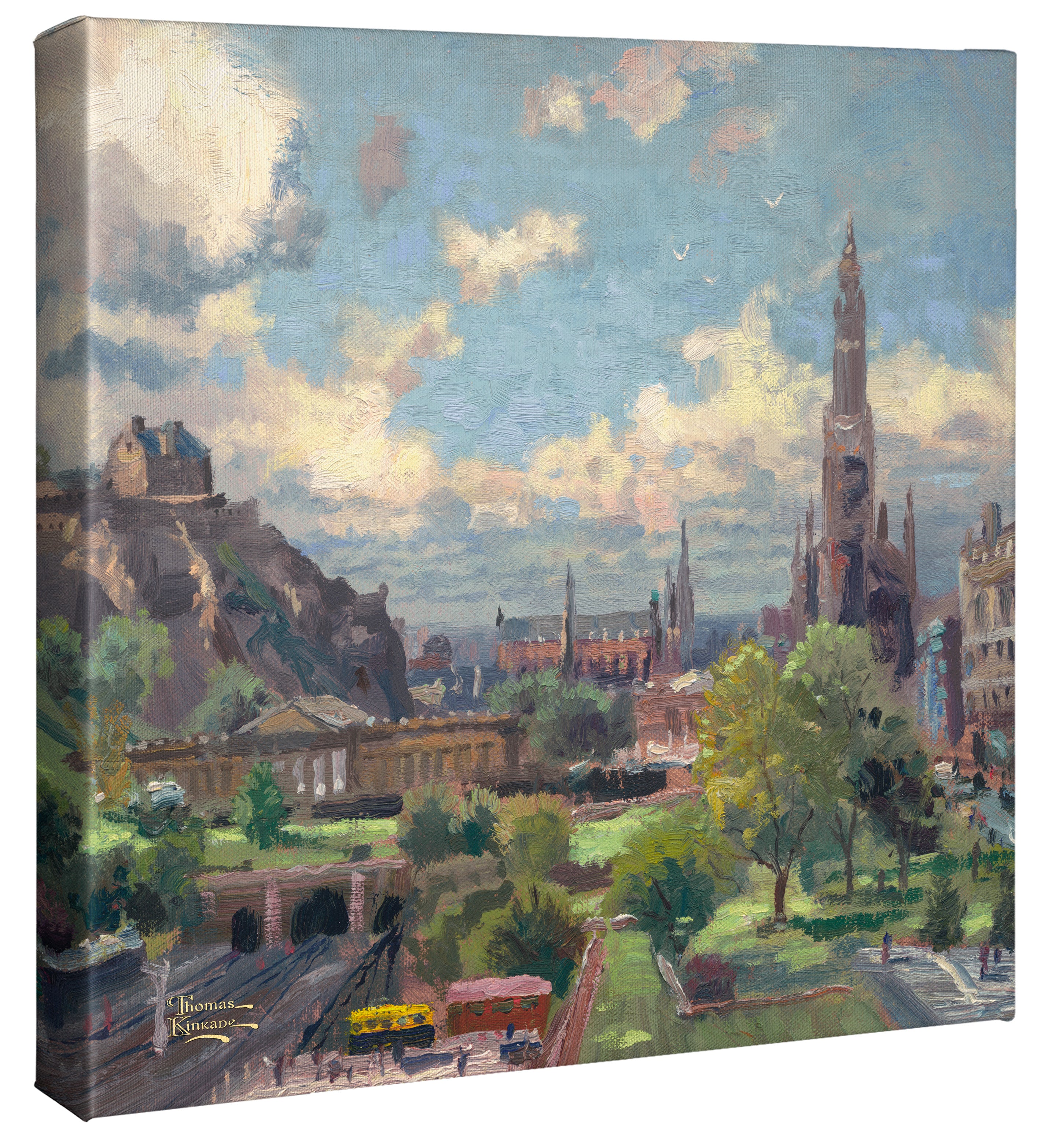 Edinburgh, Scotland - 14" x 14" Gallery Wrapped Canvas Gallery Wrapped ...