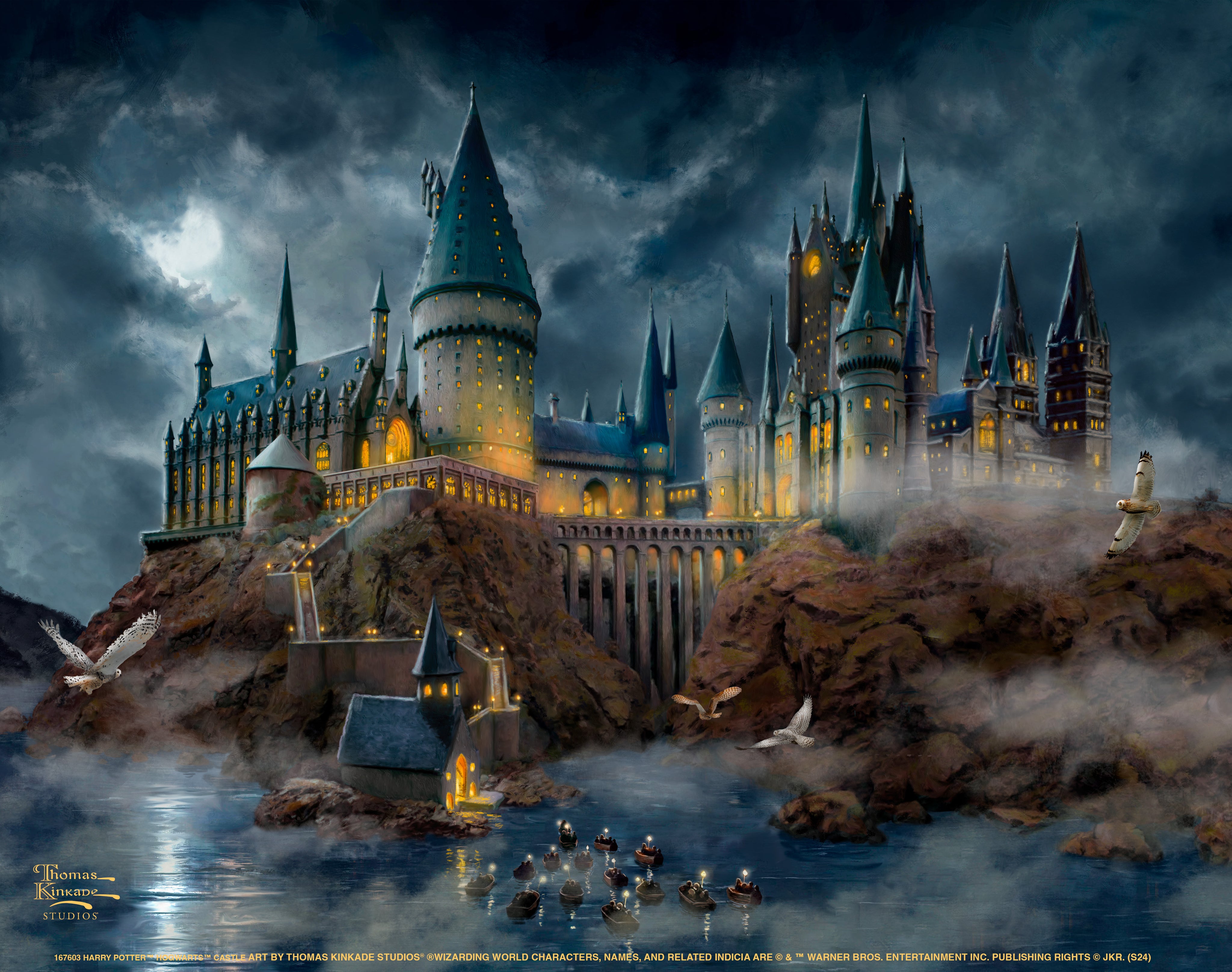 Harry Potter™ Hogwarts™ Castle - Art Prints – Thomas Kinkade Studios