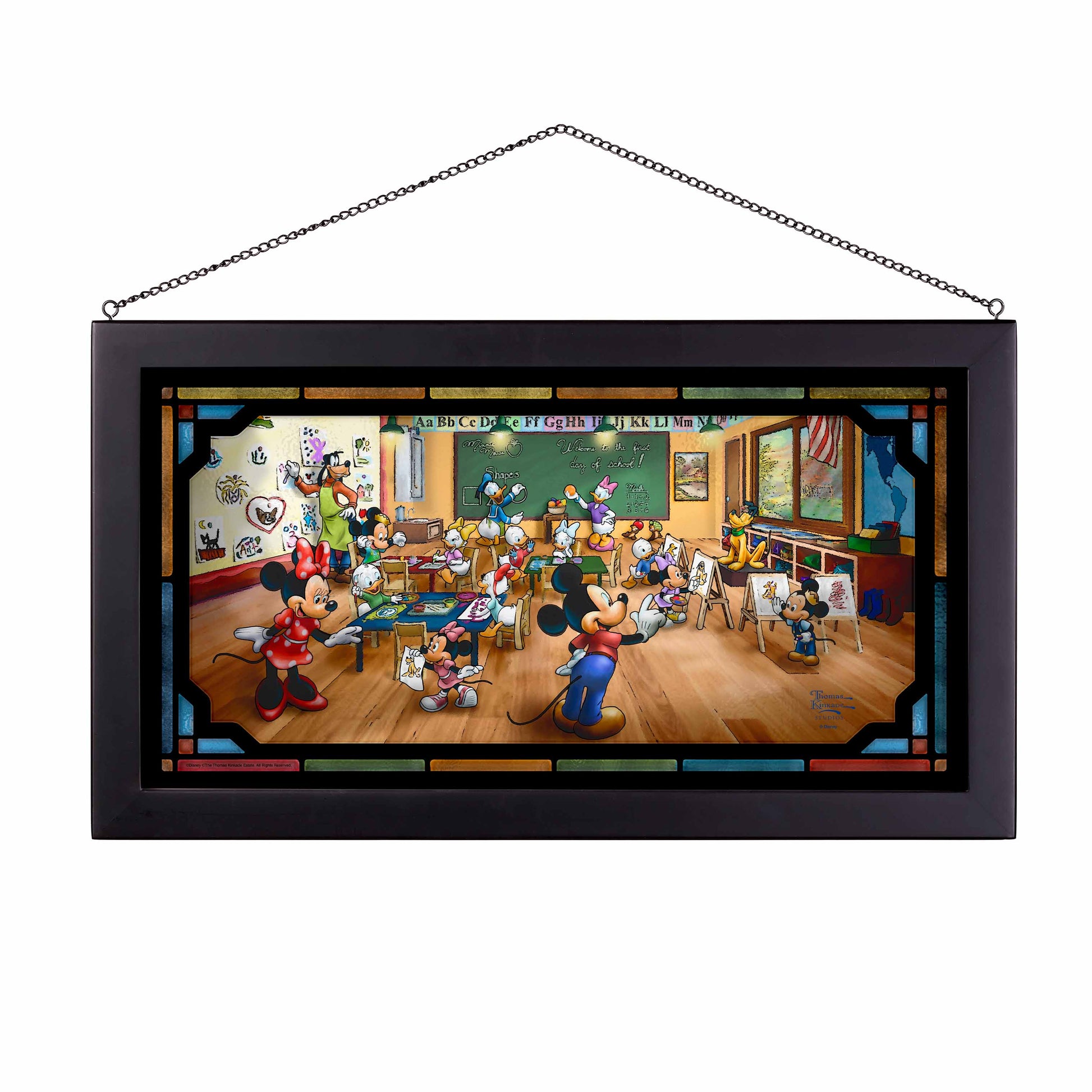 Disney Mickey and Minnie Schoolhouse - Stained Glass Art – Thomas ...