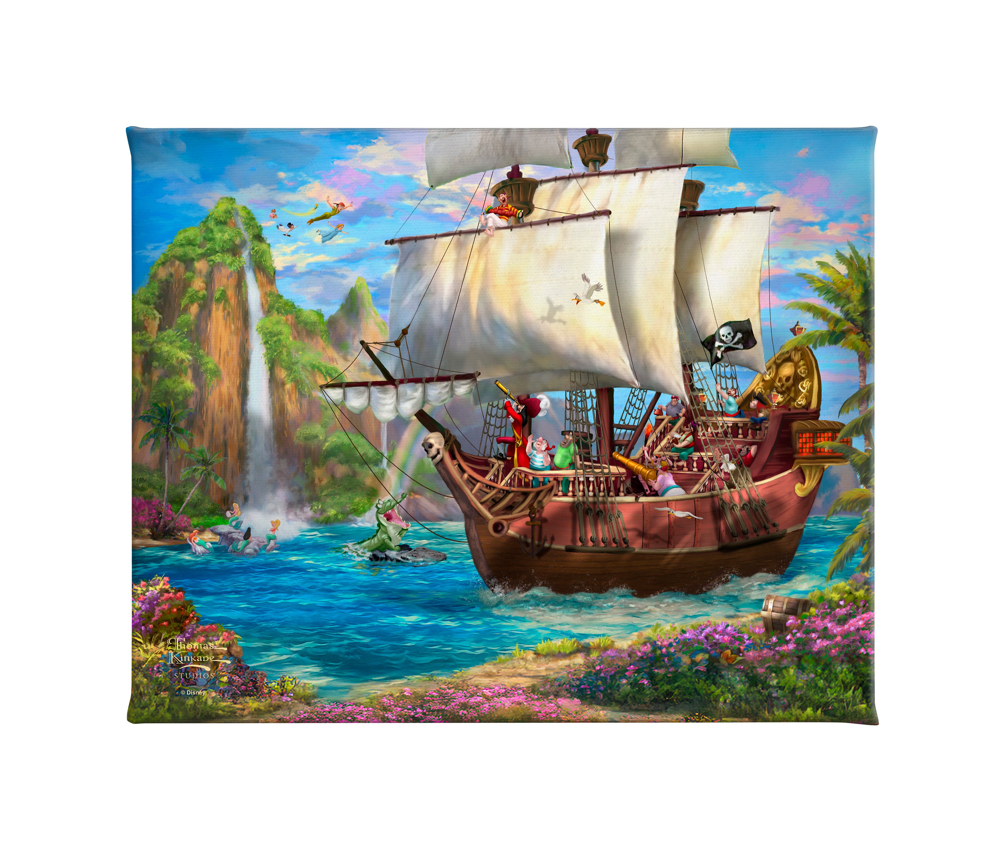 Disney Captain Hook's Never Land Voyage - 8" x 10 Gallery Wrapped ...