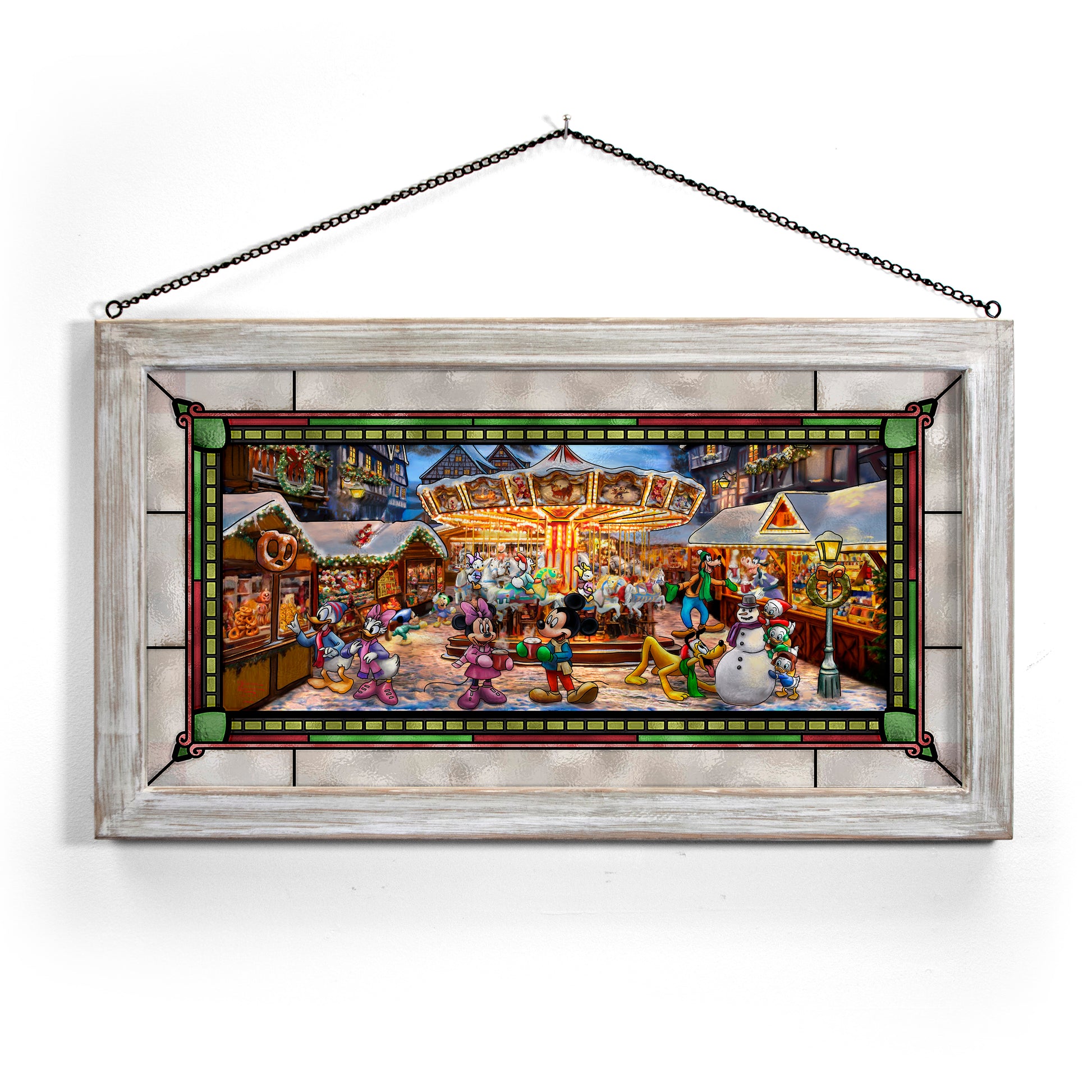 Disney Mickey and Minnie Christmas Market - Stained Glass Art – Thomas ...