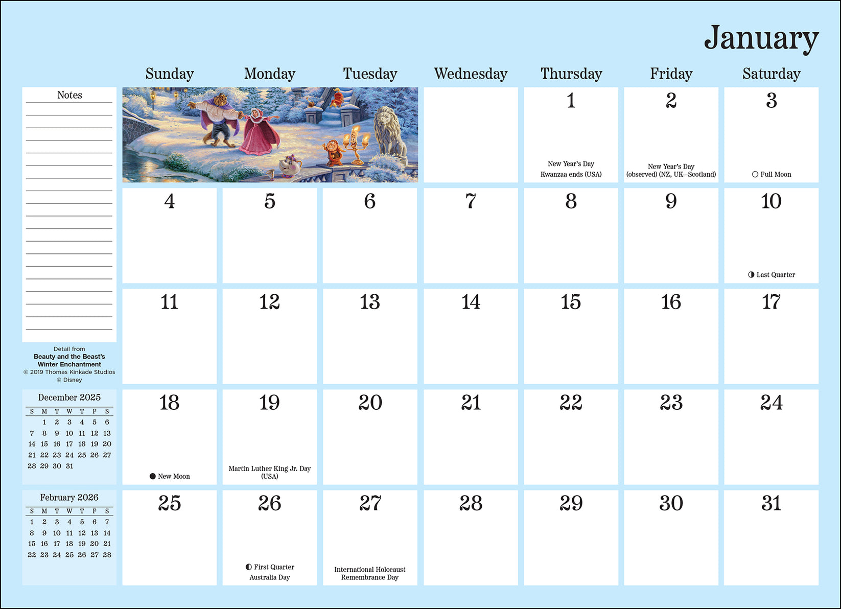 Disney Dreams Collection by Thomas Kinkade 2026 Monthly Pocket Planner ...