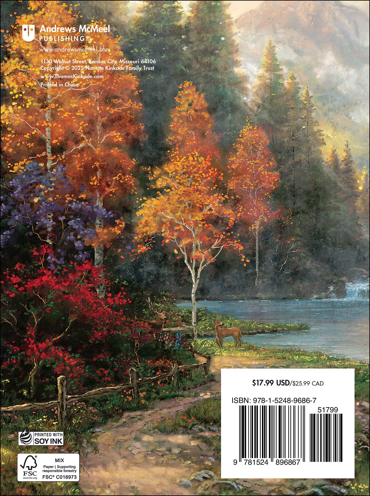 Thomas Kinkade Studios 2026 Monthly/Weekly Engagement Calendar with Sc