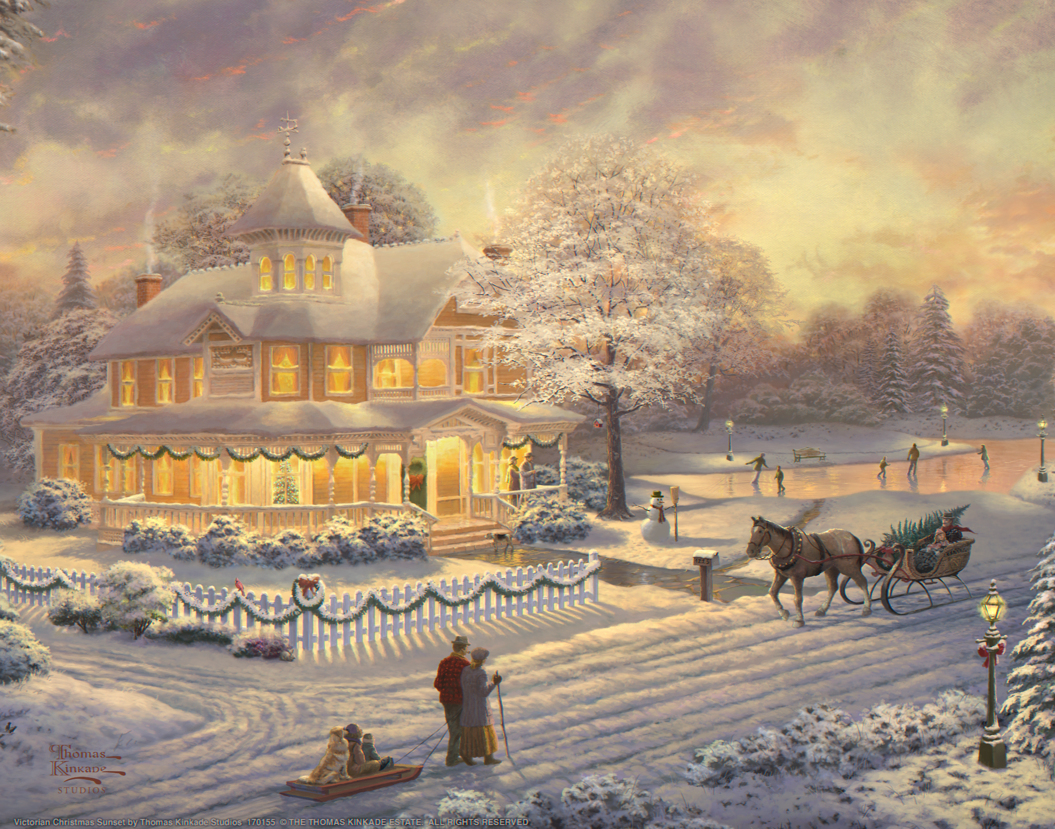 Thomas Kinkade Victorian Christmas Ii Thomas Kinkade "Victorian