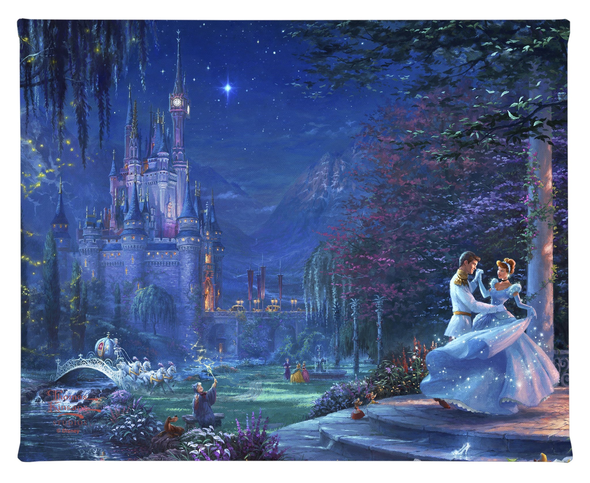 Disney Cinderella Dancing in the Starlight - 8" x 10" Gallery Wrapped ...