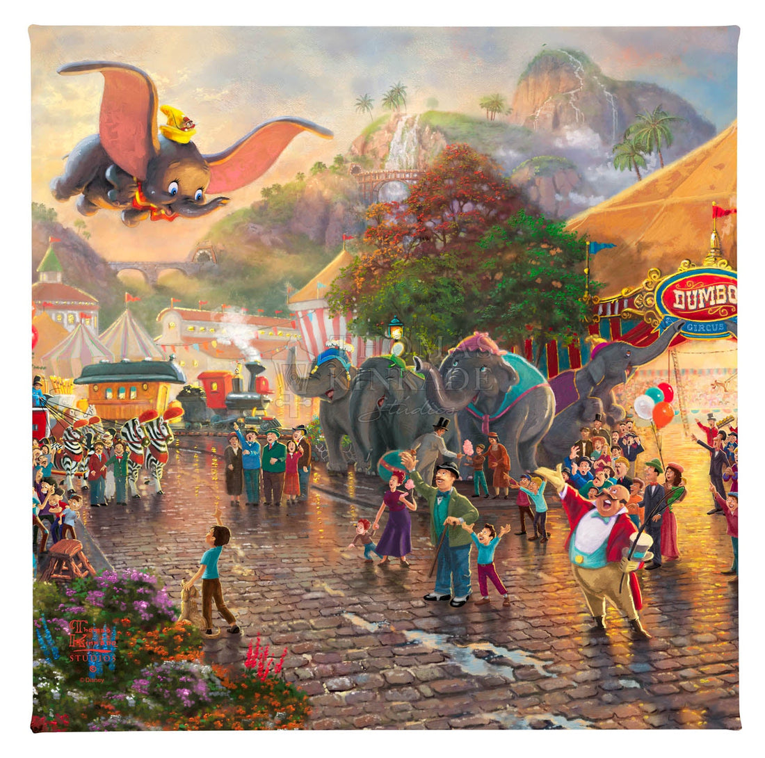 Disney Dumbo - 14" x 14" Gallery Wrapped Canvas – Thomas Kinkade Studios