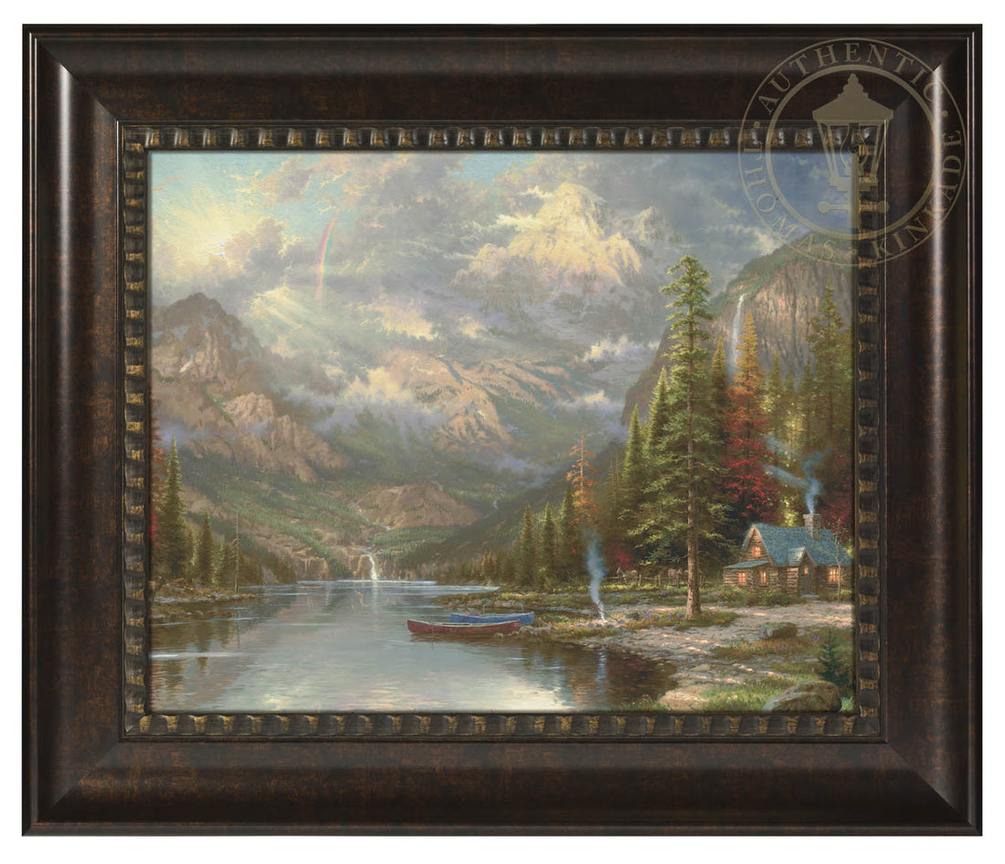 Mountain Majesty - 16" x 20" Brushstroke Vignette – Thomas Kinkade Studios
