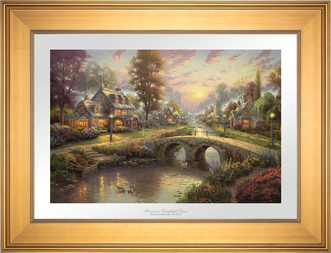 Sunset on Lamplight Lane - Limited Edition Paper Limited Edition Paper ...