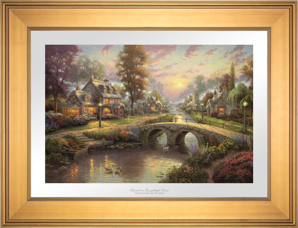 Sunset on Lamplight Lane - Limited Edition Paper Limited Edition Paper ...