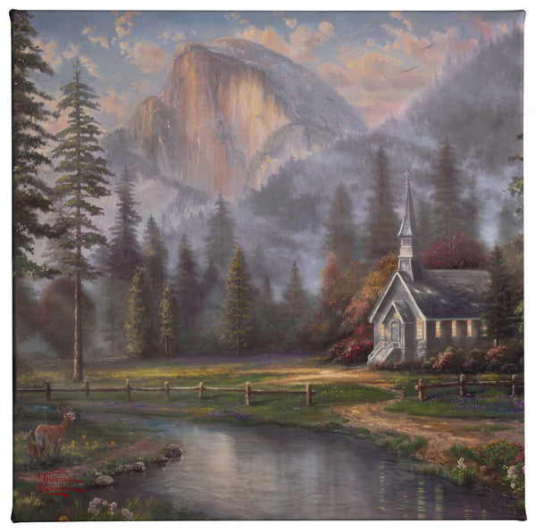Valley Chapel - 14" x 14" Gallery Wrapped Canvas Gallery Wrapped Canvas ...